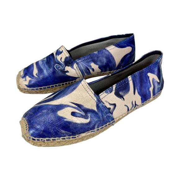 Penelope Chilvers | Shoes | Penelope Chilvers Blue Watercolor Leather ...